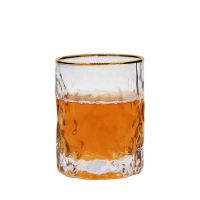 Quality Creative Embossed Stump Whiskey Glasses , Engraved Whiskey Glasses for sale