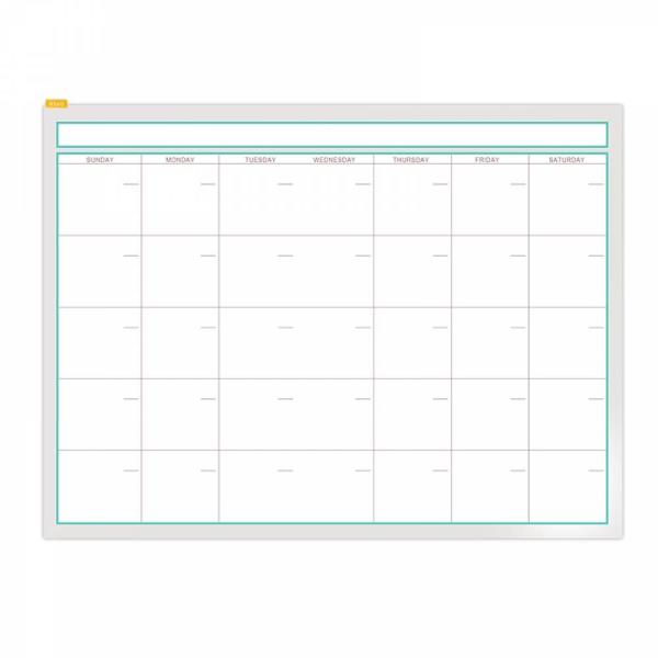 Quality Dry Erase Reusable Calendar Planner Sticky Monthly Planner SGS OEM for sale