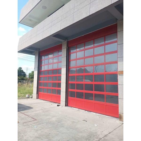 Quality 40mm Anti Breaking Anodization Aluminum Sectional Door Modern Hurricane for sale