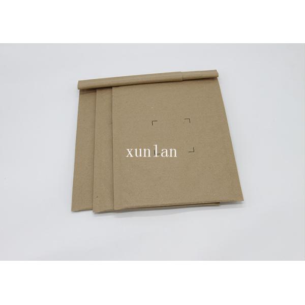 Quality Courier Brown Kraft Paper Bubble Mailers Recyclable With Custom Pringting for sale