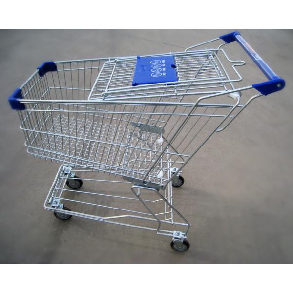 Quality Metal Convenience Store / Supermarket Shopping Trolley 60KG - 140KG Capacity for sale