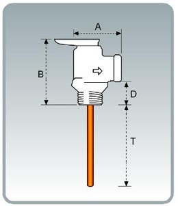 Quality Solar Water Heater Accessories Temperature / Pressure Relief Valve Different for sale