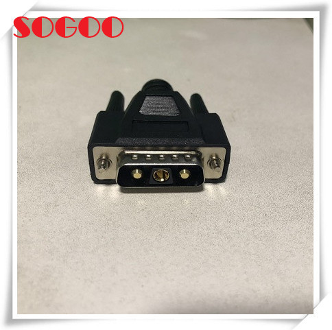Quality D-SUB 3V3 Male BBU Power Connector Solder Type For PSU-AC Cable for sale