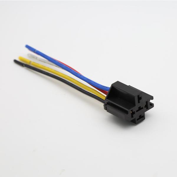 Quality 4 Pin 5 Pin Relay Mounting Base Socket Holder 12V 40A for sale