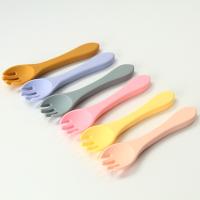 Quality Food Grade Silicone Baby Feeding Spoon Sustainable With Customize Logo for sale