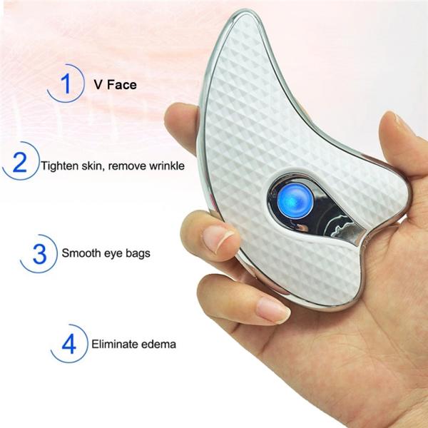 Quality Rechargeable Heated Electric Gua Sha Massager Vibrating Lifting for sale