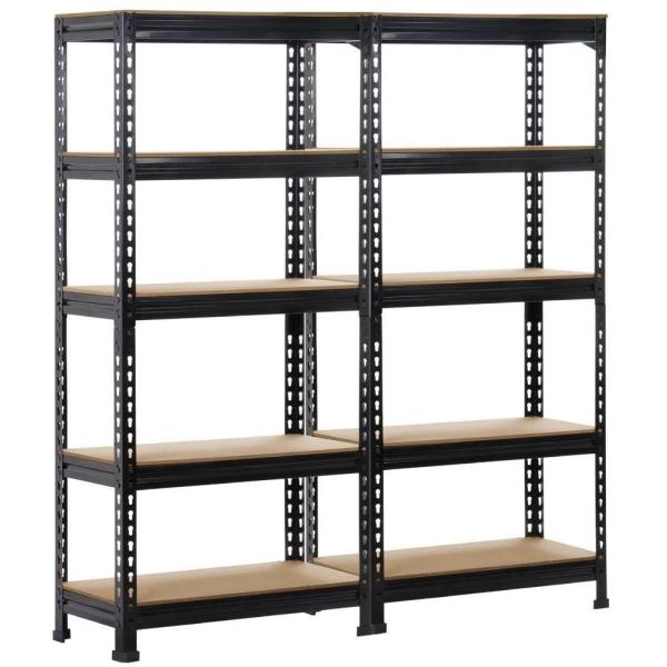 Quality Sturdy 5 Shelf Storage Rack Corner Organization Utility Multipurpose For Home for sale