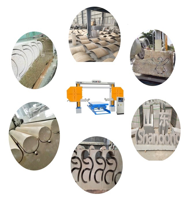 CNC Wire Saw Machine cutting stone
