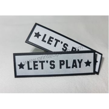 Quality OEKO Flat Printing 3M Reflective Patches 8 Colorway Iron On Clothing Labels for sale