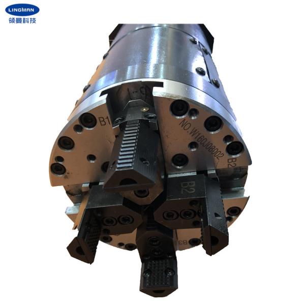 Quality Rear Rotary Pneumatic 4 Jaw Self Centering Lathe Chuck for sale