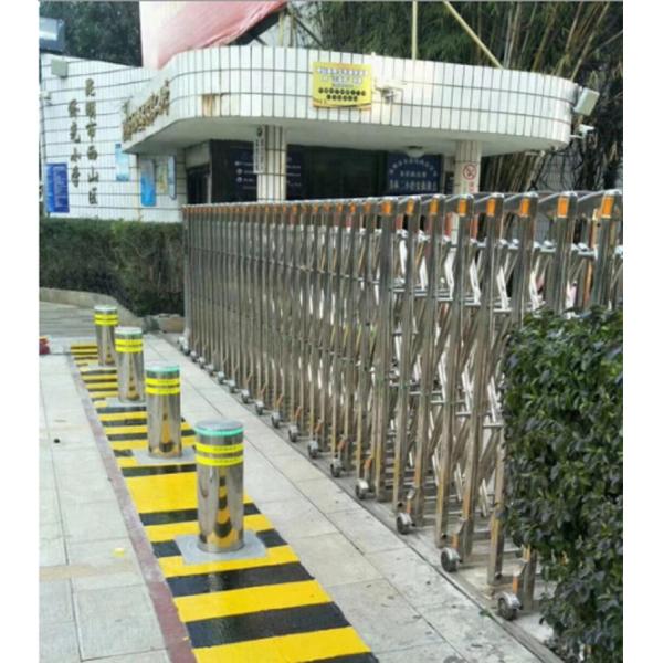 Quality Retractable Hydraulic Rising Bollards Automatic Access Control Stainless Steel for sale
