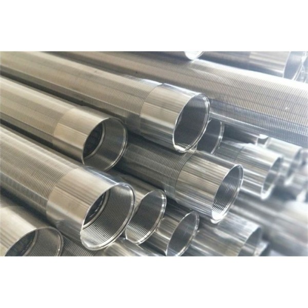 Quality 304 Stainless Steel Screen Pipe 114mm V Wire Threaded Coupling Pipe for sale
