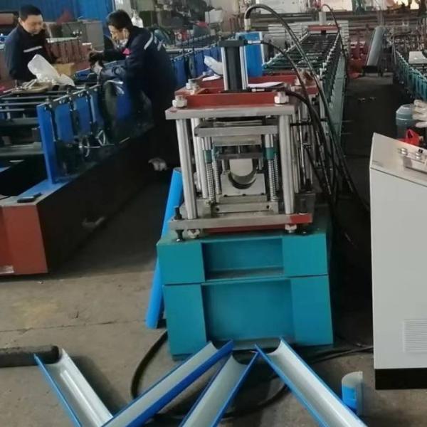 Quality 19 Stand Gutter Downspout Roll Forming Machine 7.5KW For Galvanized Steel Coils for sale