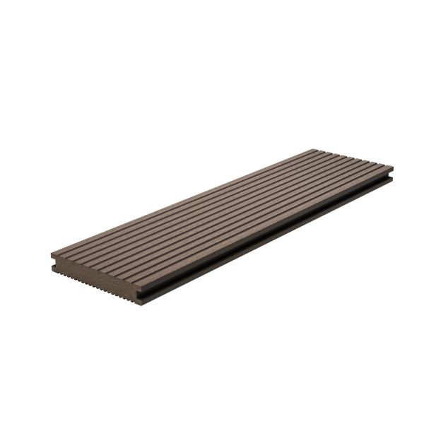 Quality 140 X 25MM Solid WPC Composite Decking Grey 4m Solid Composite Decking Board for sale