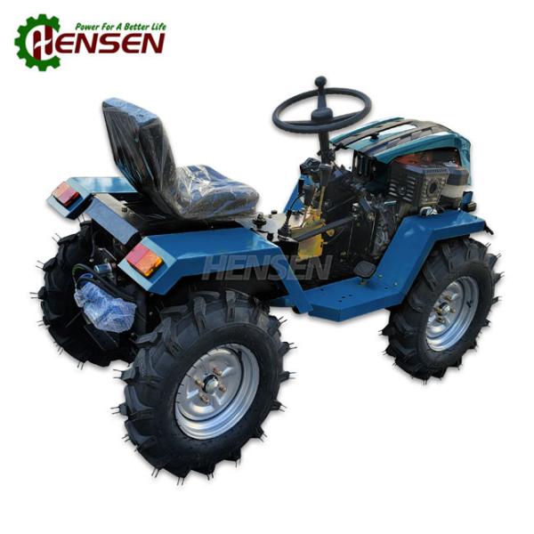 Quality 18HP Gasoline Powered Tractor Disc Brake Mini Traktor 4x4 Single Cylinder for sale