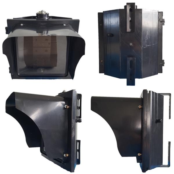 Quality Flip Door Detachable Appearance 300MM Square 1-Aspect Housing Body Road Traffic Light for sale