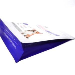 Quality Laminated Aluminum Foil Side Cat / Dog Resealable Pet Bag With Valve Or Canister for sale