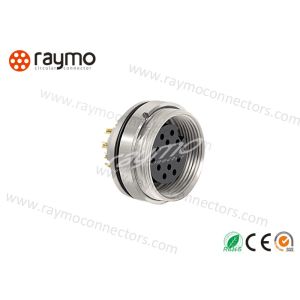Quality 16 Mm 8 Pins Threaded Cable Connectors HEG EGG HGG Mechanical Color Coding for sale
