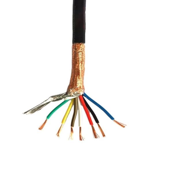 Quality GB/T9330-2008 Standard 0.5-2.5mm2 Copper Braided Shielded Control Cable for for sale
