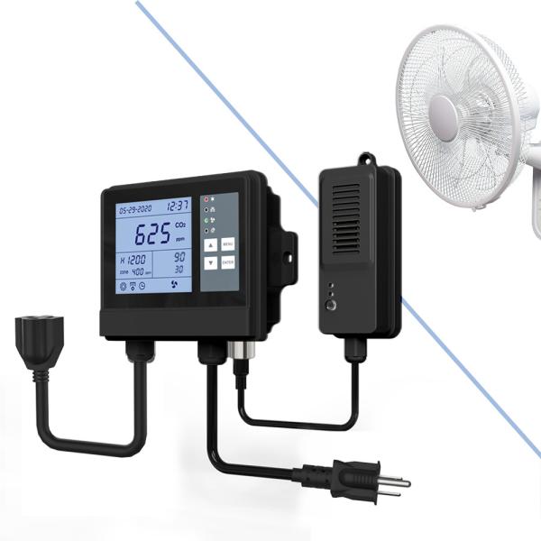 Quality Remote Greenhouse Climate Controller Fan Co2 Monitor Sensor For Confined Space for sale