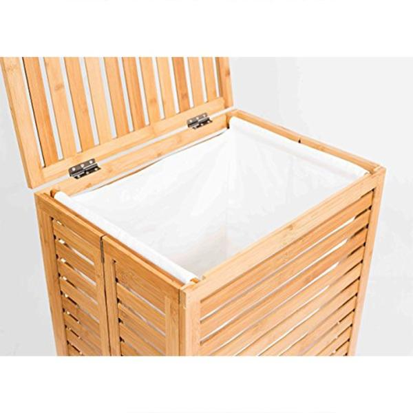 Quality Foldable Bamboo Washing Basket Laundry Hamper Storage Multifunctional for sale
