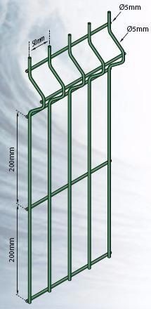 Perimeter Coated Welded Wire Fence Steel-patern