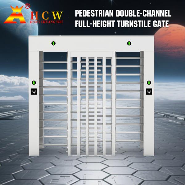 Quality Smart Access Control Full Height Turnstile Stainless Steel For Construction Site for sale