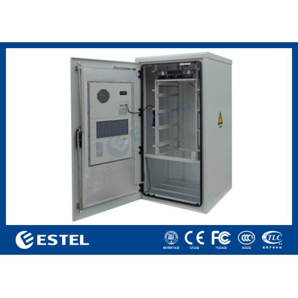 Quality 19U Outdoor Cabinet With Battery Shelf And Drawer For 90A Rectifier System for sale