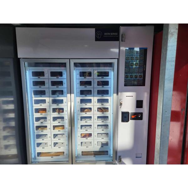 Quality Custom Cooling Locker 24H Outdoor Bread Vending Machine with Card Reader Payment for sale