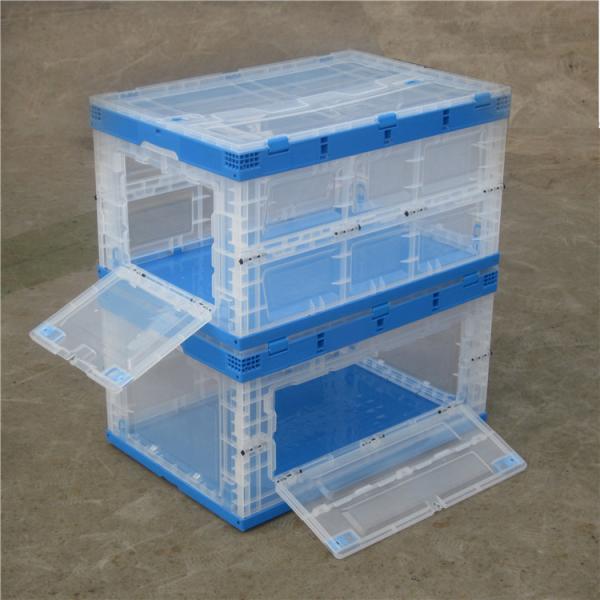 Quality Collapsible Foldable Plastic Box , Plastic Storage Containers Easy Taking for sale