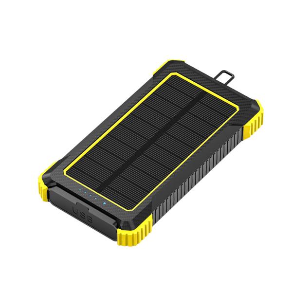 Quality Wireless Output 5W Solar Power Bank 2.1A Output 10000mAh for iPhone 15 Outdoor for sale