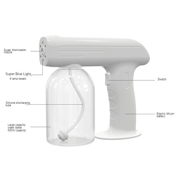 Quality 500ml Nano Spray Disinfectant Gun Portable Hair Nano Spray Gun for sale