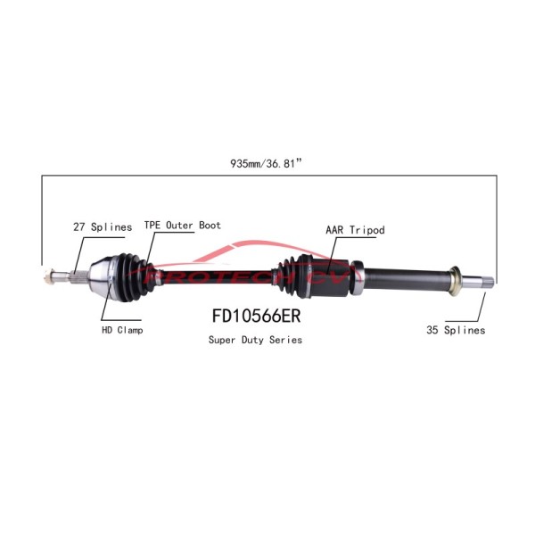 Quality 2.5L L4 CV Axle Shaft Assembly Right Front Axle Assembly FD10566ER EXTREME Weather Unit for sale