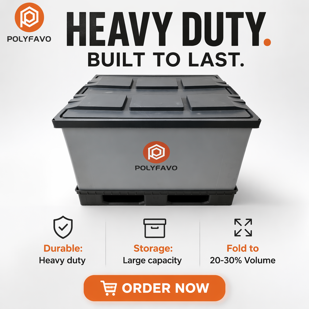 Quality 500kgs Injection Iplast Foldable EuroBox 1200 * 800* 900 mm with Lid Collapsible Container PolyBox for sale