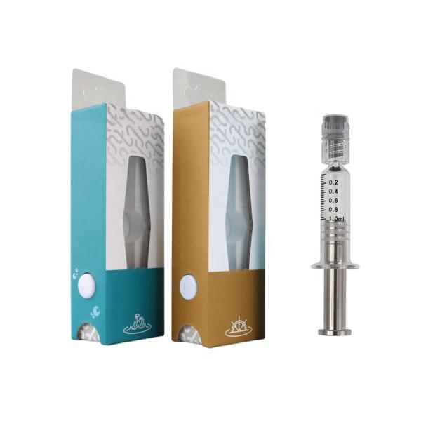 Quality Standard or Long Shape Luer Lock Glass Syringe with Metal Plunger for sale