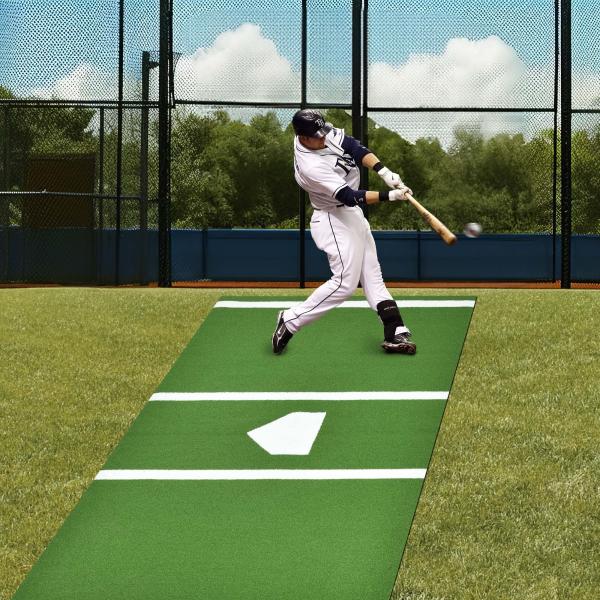 Quality Home Plate Batting Made Better with 5ft*8ft Pro-Model Hitting Mat and Artificial Turf for sale