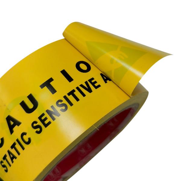 Quality SGS 50mmx22m ESD Protected Area Self Adhesive Warning Tape for sale