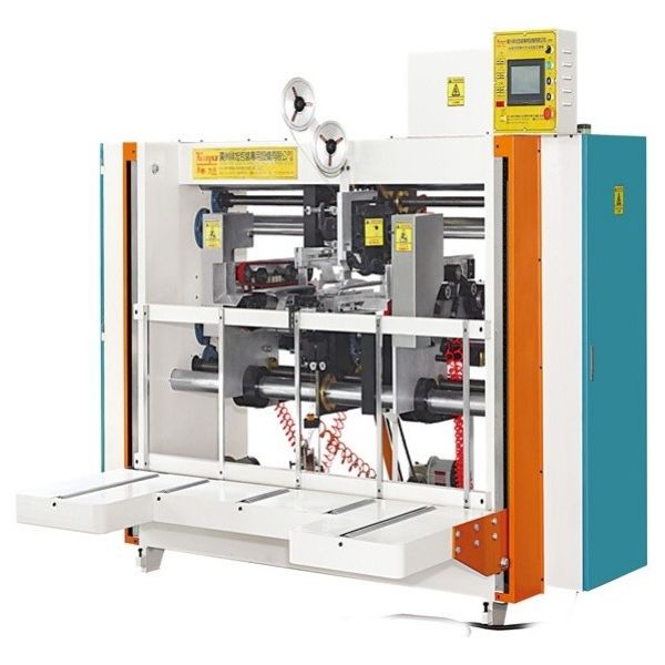 Quality Two Head Semi Auto Gluer Machine 120mm Pitch For Offset Printed Carton for sale