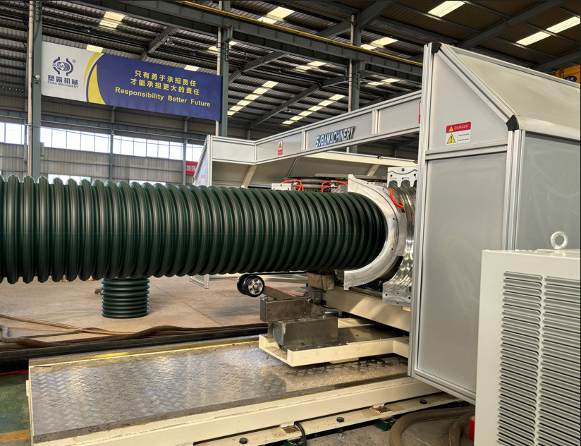 Quality High Speed HDPE PP Plastic Corrugated Pipe Extrusion Line Fully Automatic For for sale