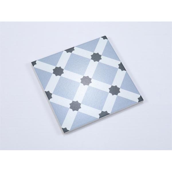 Quality Blue Ceramic Rustic Tile 20x20cm Clay Indoor Floor for sale
