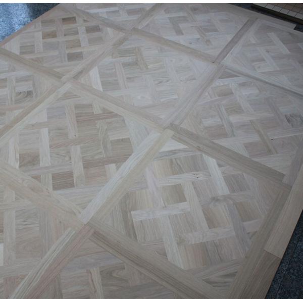 Quality European Oak Versailles Wood Floor Panels Unvanished 600 X 600MM for sale