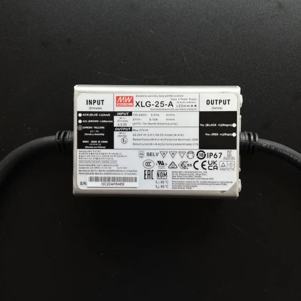 Quality Waterproof 1A Output Constant Current LED Driver with ≥90% Efficiency for sale