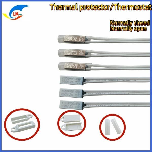 Quality Jump Temperature Control Switch Thermal Protector BW9700 Plastic Case With Wire for sale