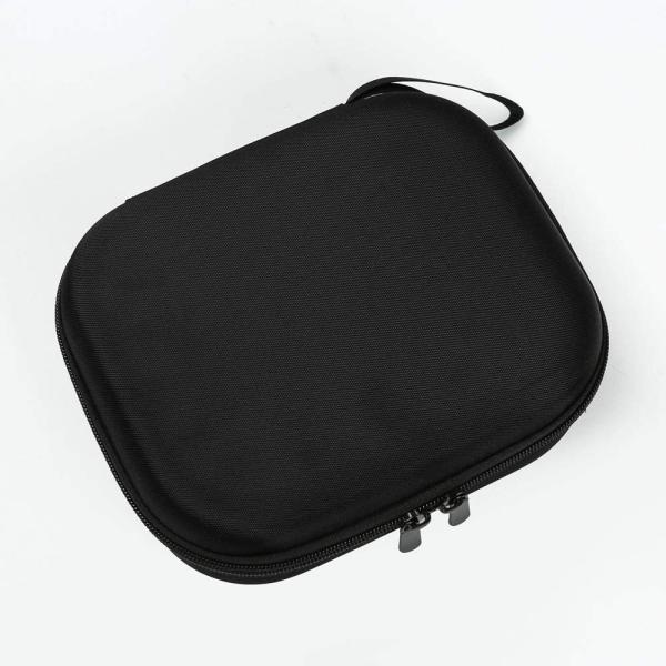 Quality Black 2 Zipper Close EVA Tool Case 1680D Polyester Silk Screen Logo for sale