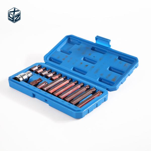 Quality 30mm 75mm S2 T type 15 pcs plastic box precision machining bit set for Muliti for sale