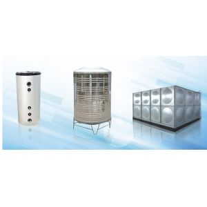 Quality 50L Stainless Steel Pressure Water Tank For Air Source Heat Pump Buffer Tank for sale