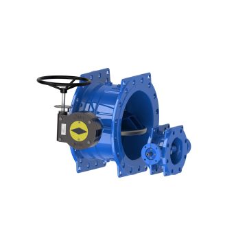 Quality Long Life Ductile Iron Double Eccentric Butterfly Valve Both Side Seal Available for sale