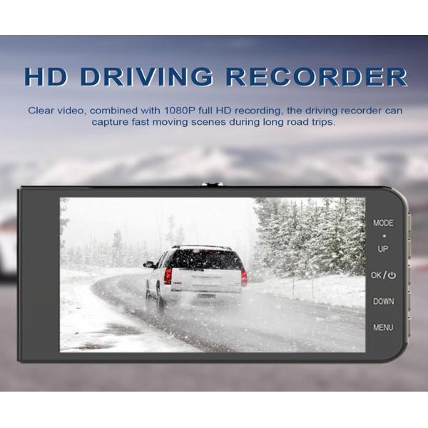 Quality 4 Inch Dual Lens IPS Screen Wireless Dashboard Camera Security Dash Cam for sale
