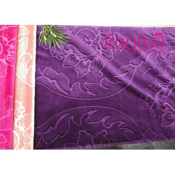 Quality Pattern Italian Velvet Upholstery Fabric Knitting Solid Color Concise Style for sale