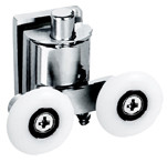 Quality Acr Bathroom Sliding Door Rollers 5mm Hole Shower Cubicle Runners for sale